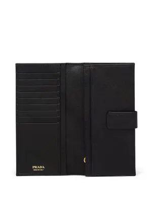 Prada Large Logo Plaque Wallet