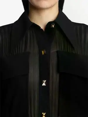 Proenza Schouler Plissé Effect Shirt Dress