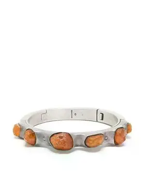 PARTS OF FOUR Sterling Spessartite 9mm Sistema Bracelet - Silver