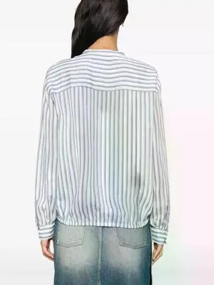 Dorothee Schumacher Striped Shirt With Ruffle Detail