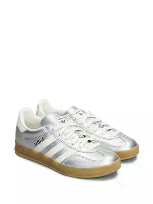 Adidas Gazelle Indoor Leather Sneakers - Silver
