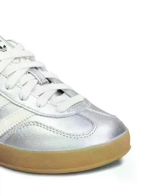 Adidas Gazelle Indoor Leather Sneakers - Silver