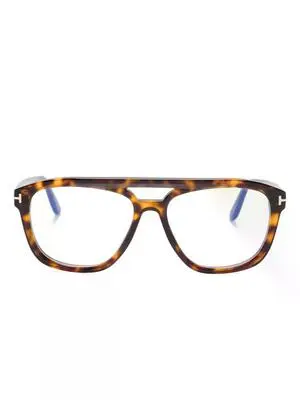 TOM FORD Tortoiseshell-effect Glasses - Brown