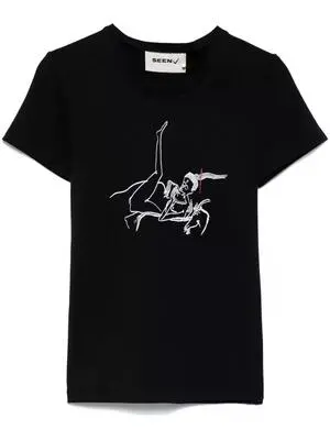 SEEN USERS X Ilfoveanu Soft Love T-shirt - Black