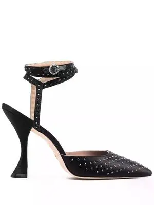 STUART WEITZMAN Embellished Pointed Toe Pumps