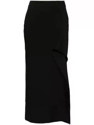 V:PM ATELIER Satine Pencil Midi Skirt - Black