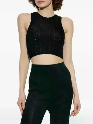 Etro Punched-detail Crop Top