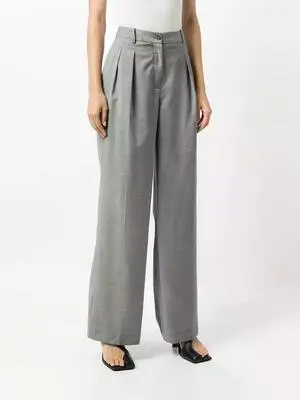 Loulou De Saison Light Wool Wide Leg Trousers