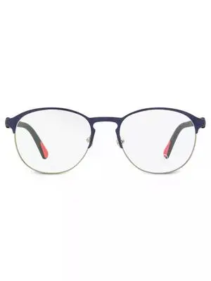 Moncler Ml5192 Oval-frame Glasses - Blue