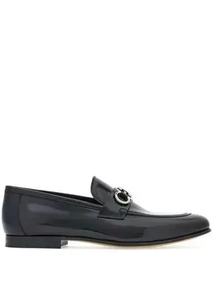 FERRAGAMO Gancini Buckle Leather Loafers
