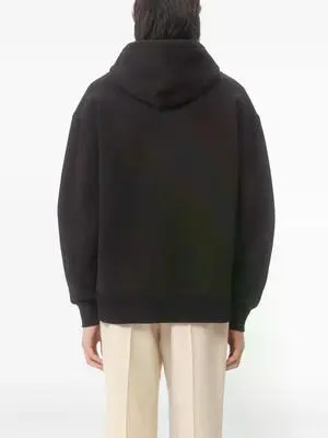 Valentino Garavani Cotton Hooded Sweatshirt With Vg Patch