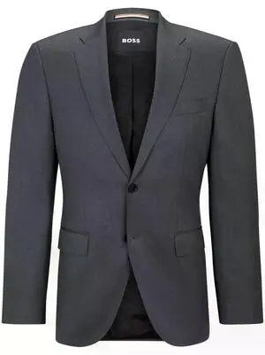 BOSS Single-breasted Fitted Blazer - Grey
