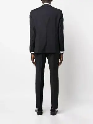 LUIGI BIANCHI MANTOVA Single-breasted Virgin-wool Suit - Blue