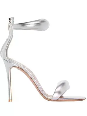GIANVITO ROSSI Bijoux 105mm Metallic Leather Sandals