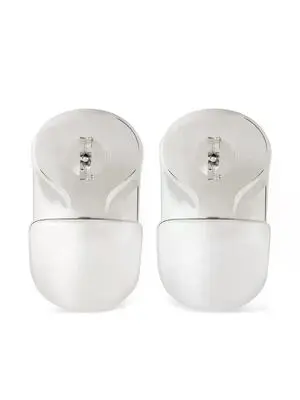 COURREGES Tone Hoop Earrings