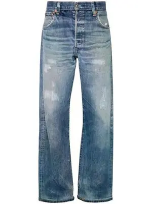 RE/DONE High-rise Straight Leg Jeans