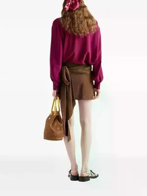 Prada Silk Mini Skirt