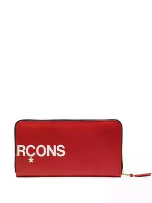 Comme Des Garçons Logo-print Continental Wallet - Red