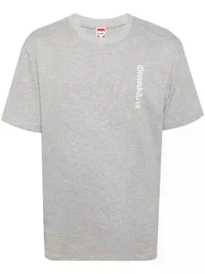 GROUND ZERO Logo Print Cotton T-shirt - Grey
