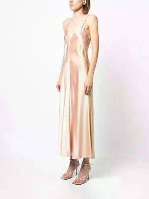 Voz Satin V-neck Slip Dress