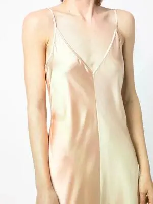 Voz Satin V-neck Slip Dress