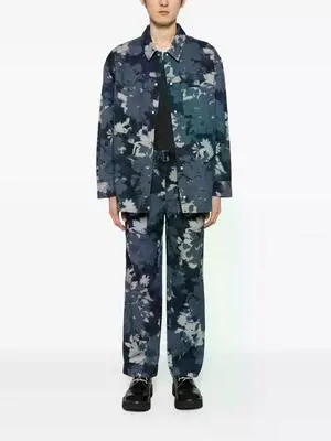 Maison Kitsuné Abstract Print Straight-leg Jeans