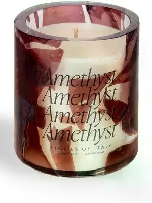 STORIES OF ITALY Amethyst Scented Candle - Red