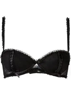 FOLIES BY RENAUD Carla Noir Lace Trimmed Bra - Black