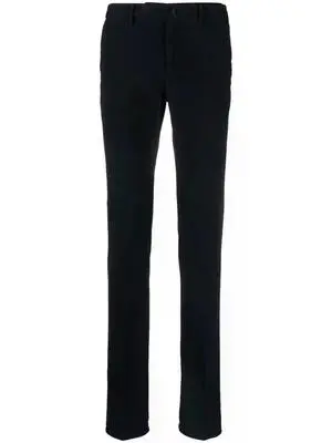 Incotex Skinny Mid-waist Chino Trousers - Blue