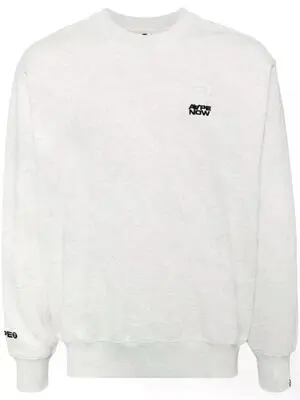 AAPE BY *A BATHING APE Logo-patched Sweatshirt - Grey