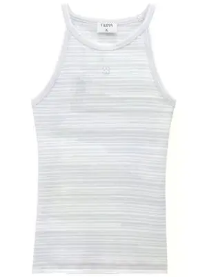Filippa K Ribbed Halterneck Tank Top - Blue