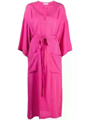 Fabiana Filippi Belted Midi Dress - Pink