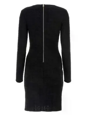 Givenchy 4g Jacquard Long-sleeved Dress