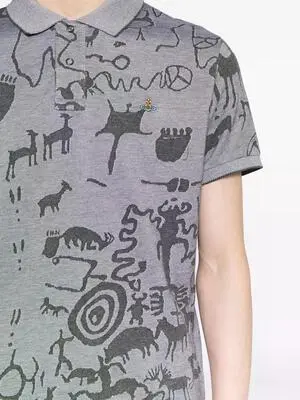 VIVIENNE WESTWOOD Graphic-print Polo Shirt
