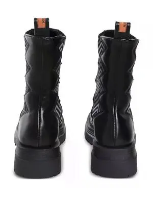 Missoni Embroidered Design Calf Leather Boots