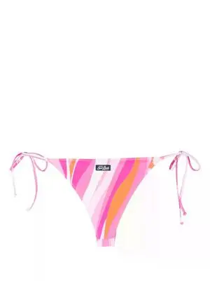 MC2 SAINT BARTH Abstract-print Side-tie Bikini Bottoms