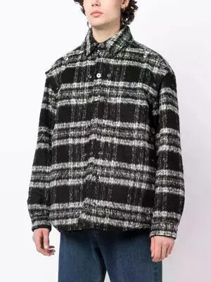 Y/project Textured Check Shirt Jacket