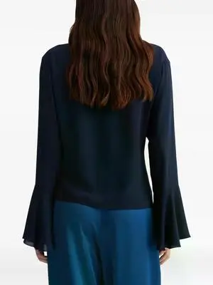 Liu Jo Georgette Cowl Neck Long Sleeve Blouse
