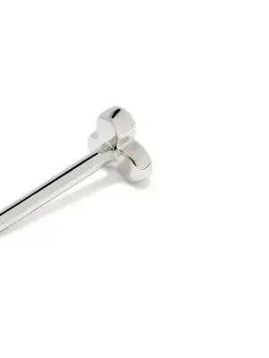 MARIA BLACK 14kt White Gold Triad Diamond Stud Earring