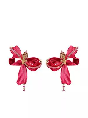 ANABELA CHAN 18kt Yellow Gold Cupid's Bow Ruby Earrings