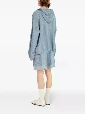 MAISON MARGIELA V-neck Drawstring Hood Sweater