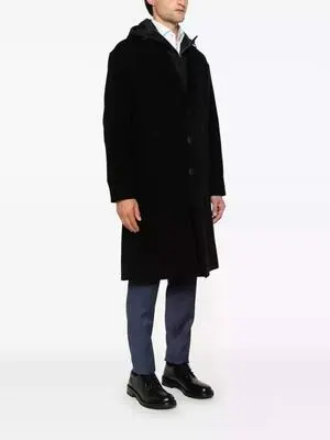 Herno Detachable Hood Wool Blend Coat