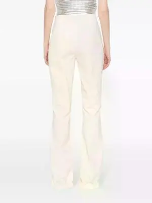 GENNY Crinkled Finish Flared Trousers