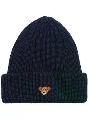 PELO FOUNDATION Dog Appliqué Beanie - Blue