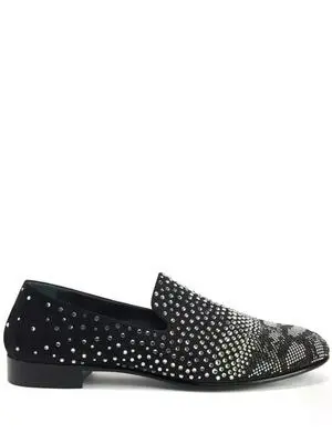 GIUSEPPE ZANOTTI Embellished Loafers - Black
