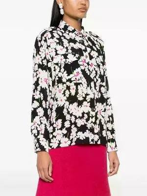 MSGM Floral-print Long Sleeve Shirt