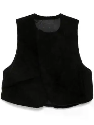 HELIOT EMIL Felted Gilet - Black
