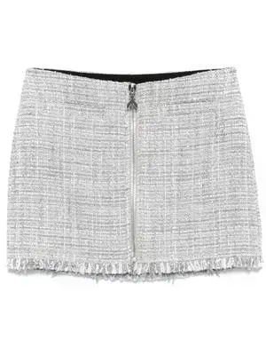 Patrizia Pepe Tweed Mini Skirt - Grey