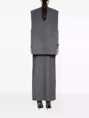 JNBY Wool-cashmere Blend Drawstring Skirt