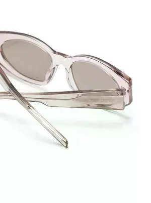 Saint Laurent Bold Geo Oval-frame Sunglasses